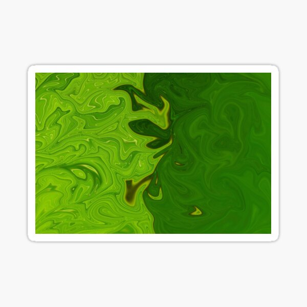 "Leaf Green Abstract" Sticker for Sale by procreativefox | Redbubble