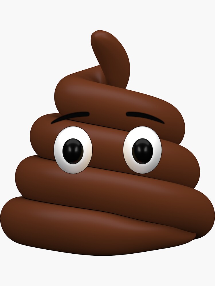 "poop emoji" Sticker for Sale by aimadbro | Redbubble