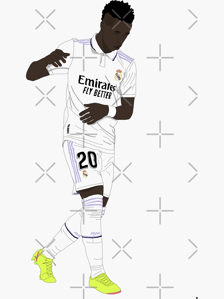 "Vinicius Junior" Sticker by strauu | Redbubble