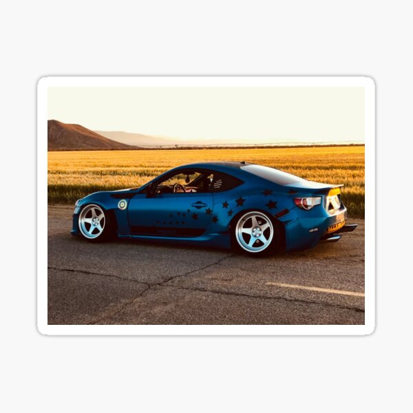 "Blue Toyota GT86" Sticker for Sale by shanilhasantha | Redbubble