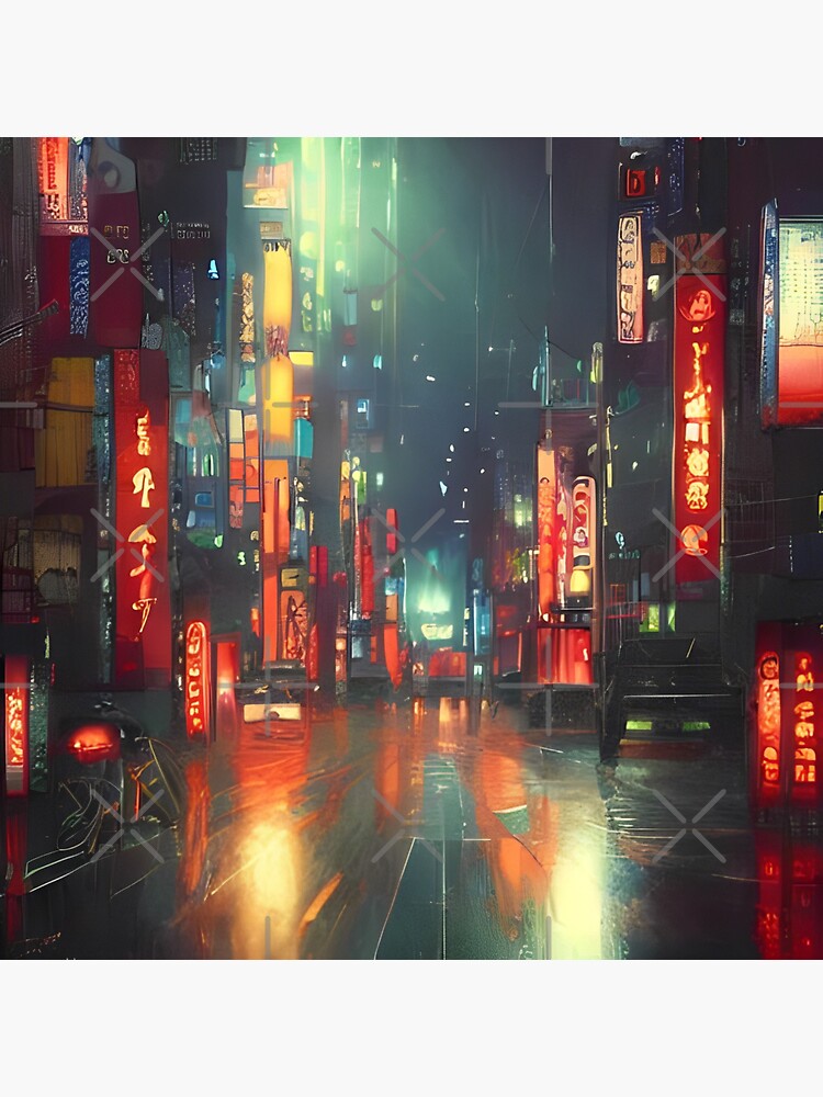 "Neo Tokyo - Japan Vibes - Night Lights" Sticker for Sale by Trendy-Now ...