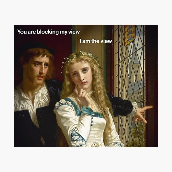 Lámina fotográfica «I am The View (Meme narcisista) - Ideas de regalos ...