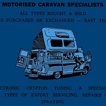 "MOTORHOME / CARAVAN / RV ADVERT" Sticker for Sale by ThrowbackAds ...