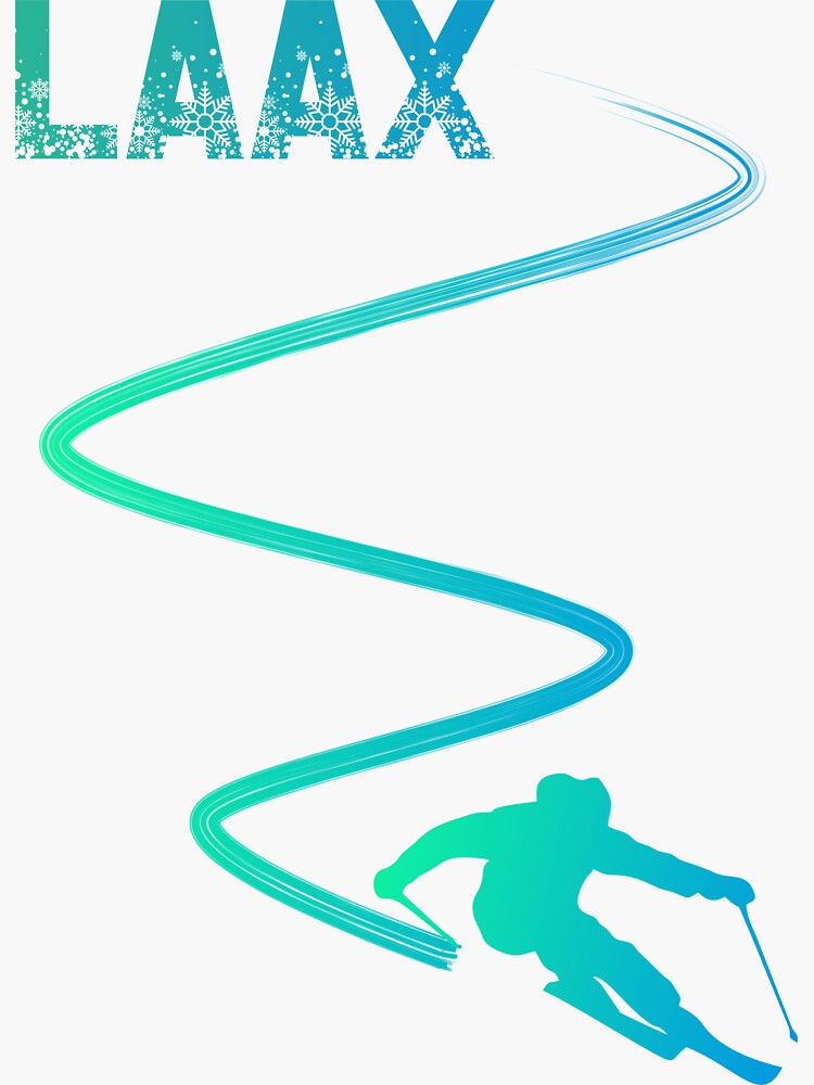 "Laax" Sticker for Sale by BerlinFIRE | Redbubble