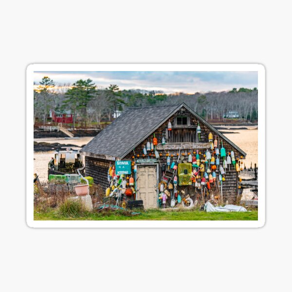 "Coastal storage shed" Sticker for Sale by StewieStrout | Redbubble