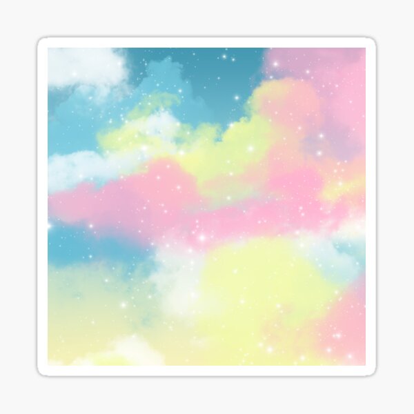 "Pastel Sunset Sky" Sticker for Sale by PlumBlushCo | Redbubble