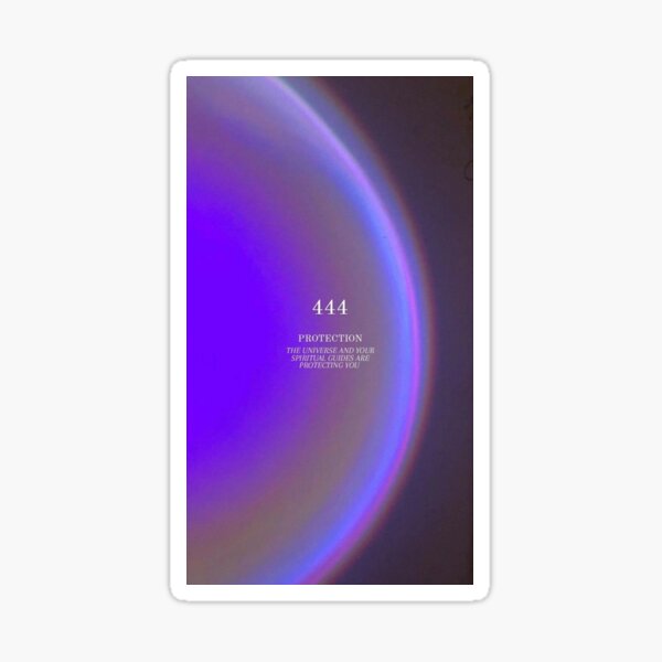 "444 protection manifestation " Sticker for Sale by Anavrisss | Redbubble