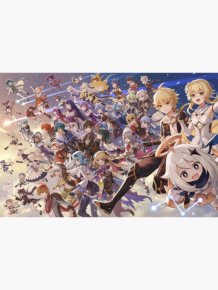 Genshin Impact - All Characters Premium Matte Vertical Poster sold by ...