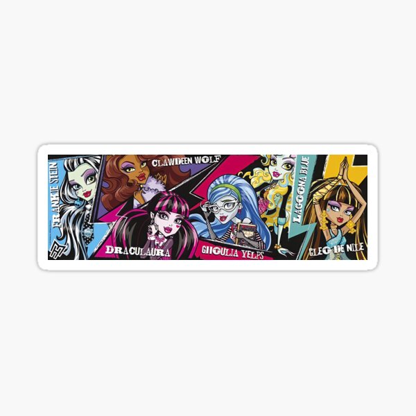 "MONSTER HIGH POSTER" Sticker for Sale by ARTRAVESHOP | Redbubble