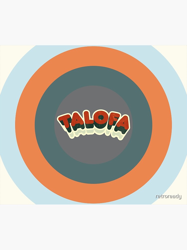 "Talofa | Retro Curve" Poster for Sale by retroready | Redbubble