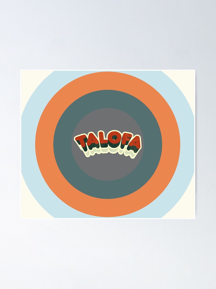 "Talofa | Retro Curve" Poster for Sale by retroready | Redbubble
