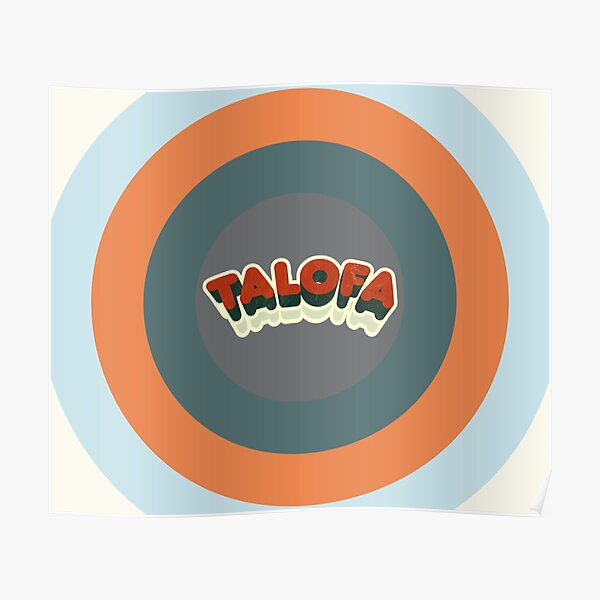 "Talofa | Retro Curve" Poster for Sale by retroready | Redbubble