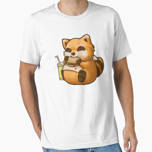 "Funny Fat Spiffo eating Burger" Essential T-Shirt for Sale by ...