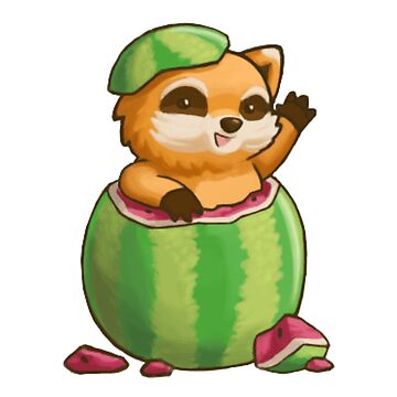 "Funny Spiffo in Watermelon" Sticker for Sale by URBANHEROMEN | Redbubble