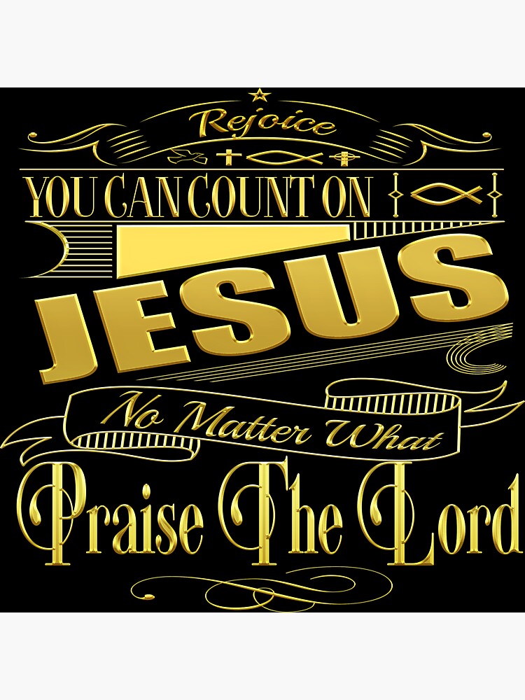 "You Can Count On Jesus" Sticker by unwaveringfaith | Redbubble