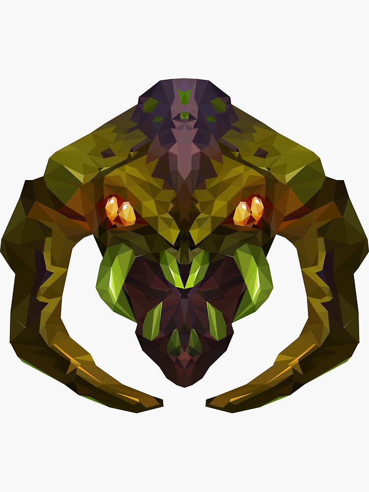 "Venomancer Low Poly Art" Sticker for Sale by giftmones | Redbubble
