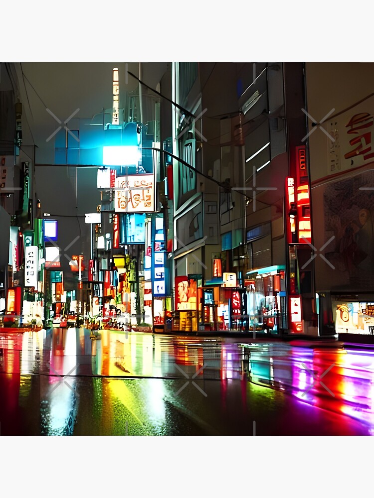 "Tokyo Neon - Night Scenario - Realistic" Sticker for Sale by Trendy ...