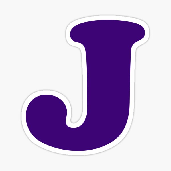 "Letter J, Initial J" Sticker for Sale by T-Caroline | Redbubble