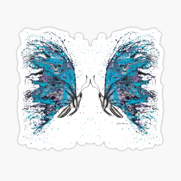 "Butterfly Connection" Sticker by AshvinHarrison | Redbubble