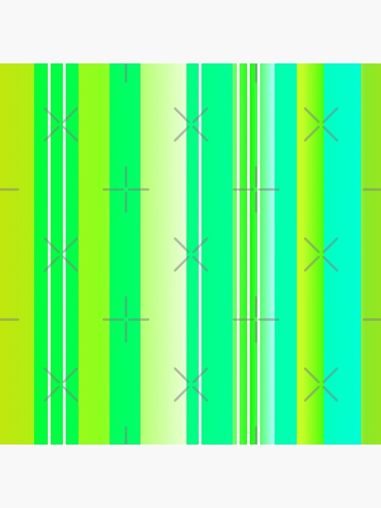 "Green vertical line pattern | Lime green color combination" Sticker ...