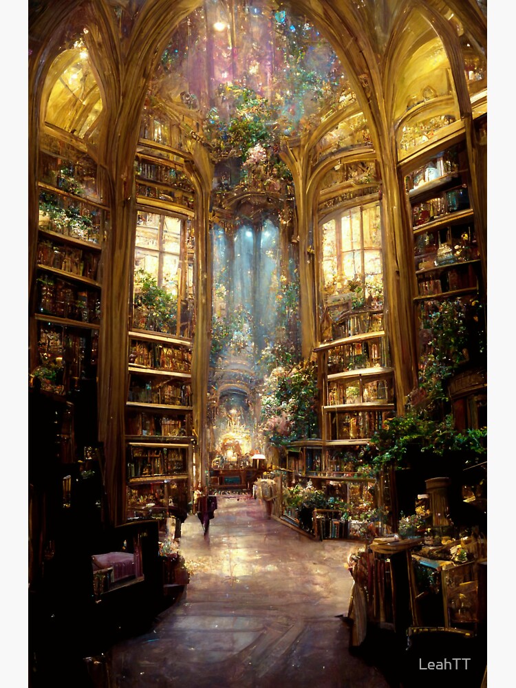 " Antique Faerie Library Conservatory" Sticker for Sale by LeahTT ...