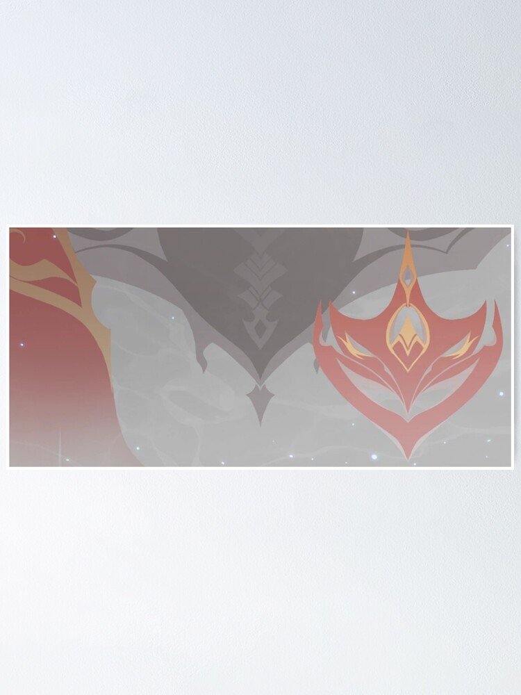 "Genshin Impact Name card Childe: Foul Legacy" Poster for Sale by ...