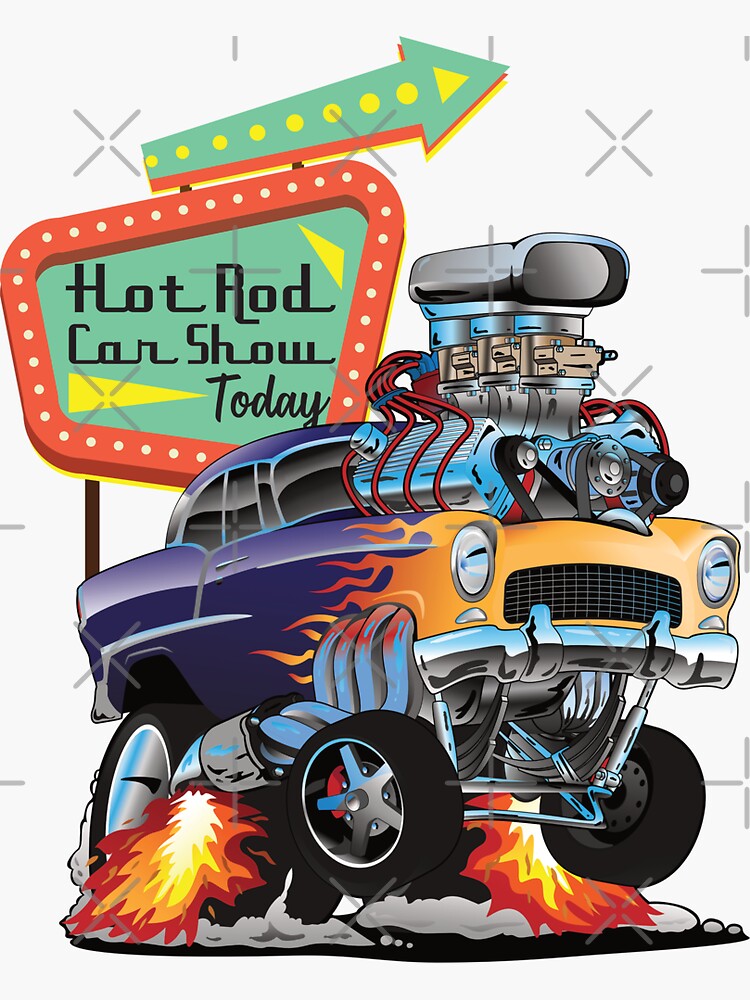 "Tri Five 1955 Hot Rod Retro Billboards Vintage Fifties Signage ...