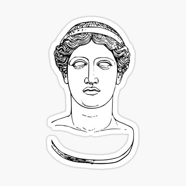 "Ancient Greek goddess" Sticker for Sale by EssayofDesigns | Redbubble