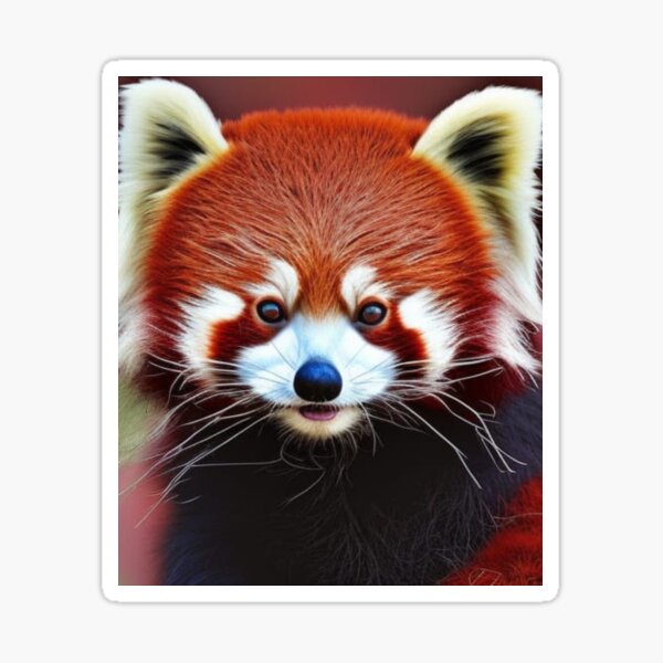 "Closeup of Red Panda. Red Pandas" Sticker for Sale by LeanDesigns ...