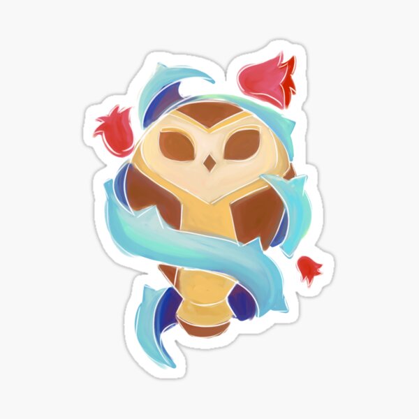 Pegatina «OWLBERT (paint effect) - The owl House» de espaciod | Redbubble