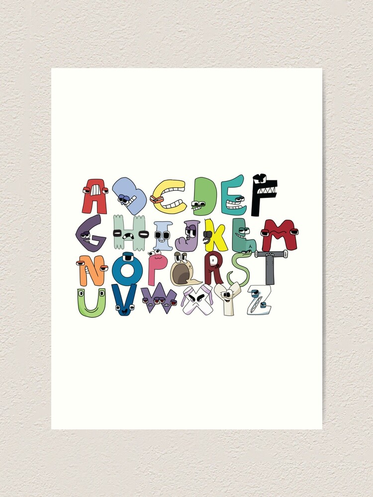 "Alphabet Lore a to z " Art Print for Sale by U-name | Redbubble