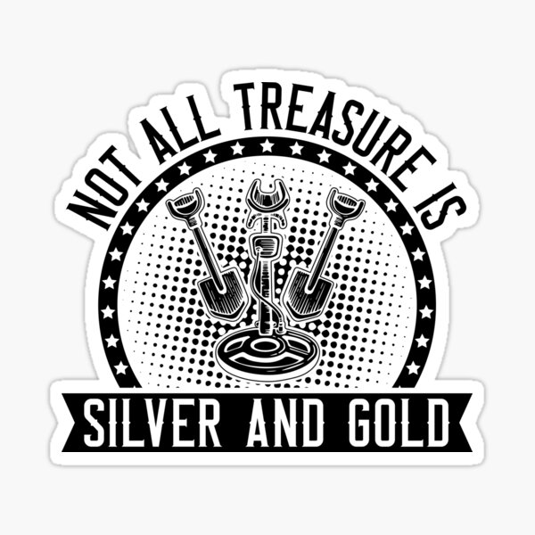 Metal detector crossbones decal - treasure hunt detectorist skull badge ...