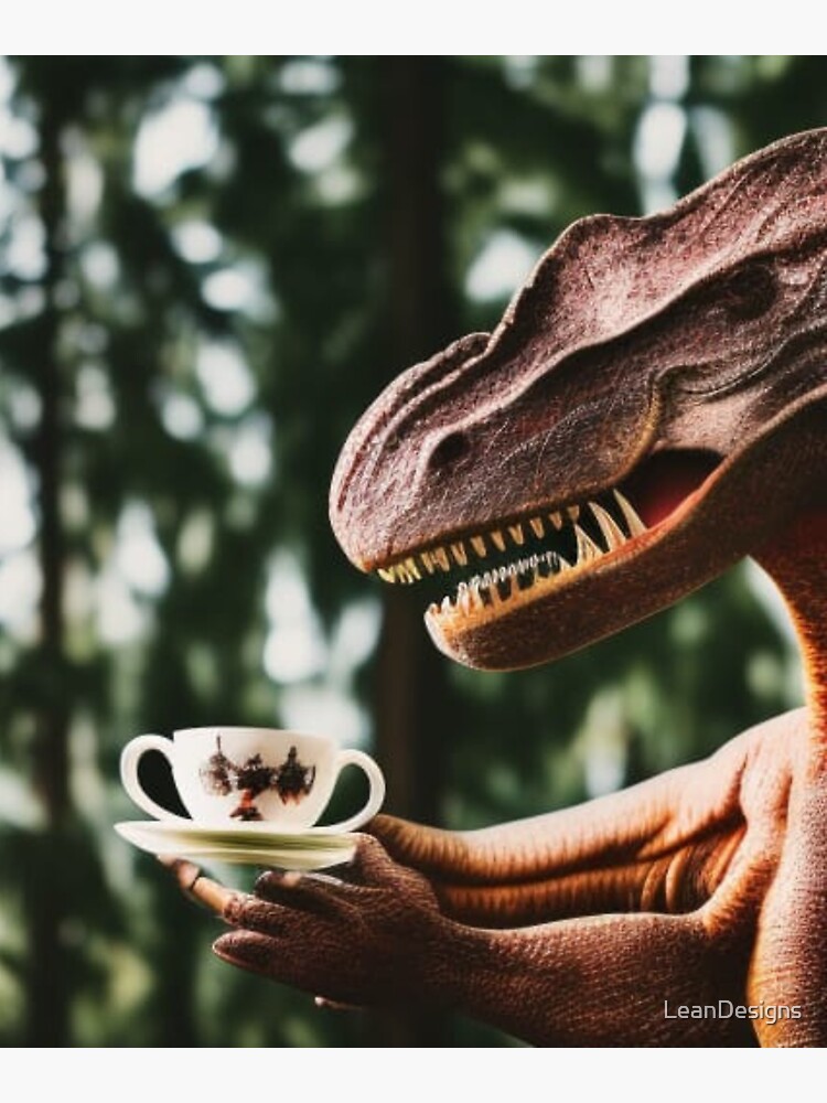 "Classy T-rex. Tea Rex" Sticker for Sale by LeanDesigns | Redbubble