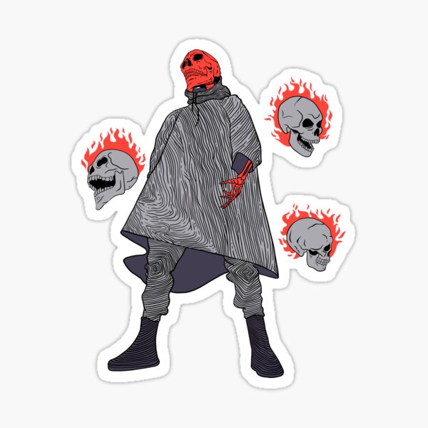 "Skull Ghost Rider" Sticker for Sale by House-Of-Anala | Redbubble