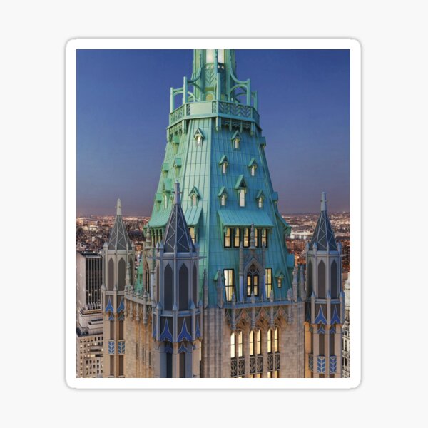"Woolworth Building" Sticker for Sale by yahyataoufiqi | Redbubble