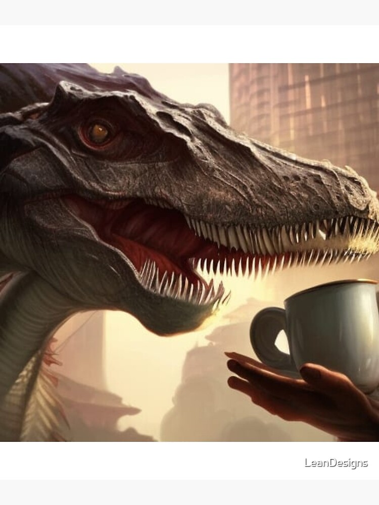 "Ferocious T-rex. Tea Rex" Poster for Sale by LeanDesigns | Redbubble