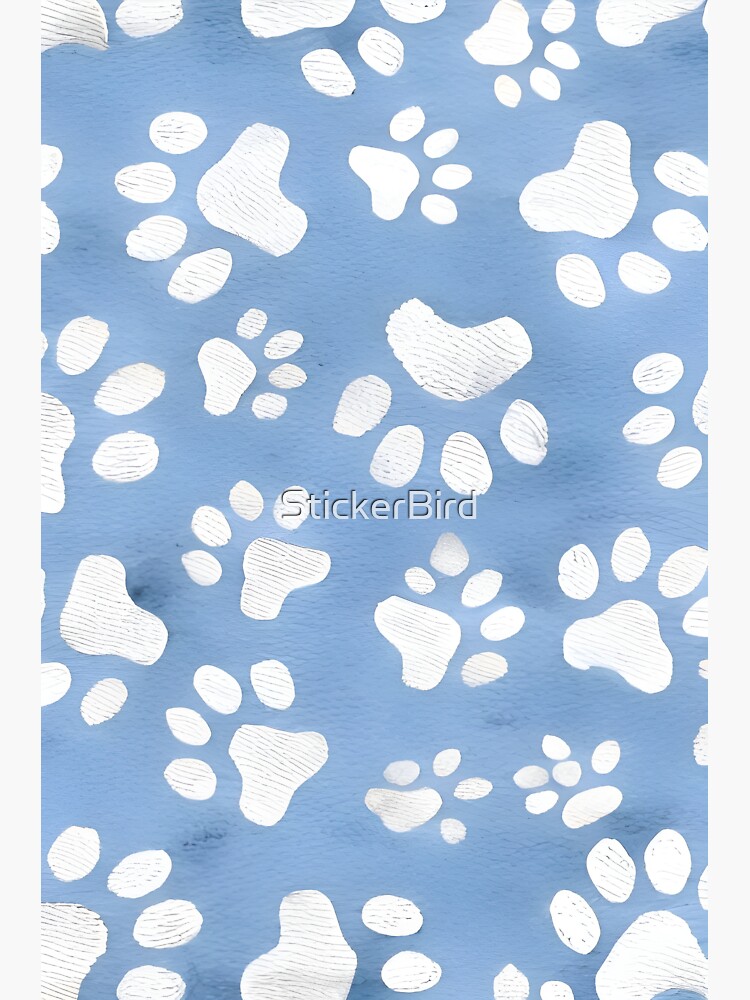 "Repeating Dog Paw Print Pattern Design" Sticker for Sale by ...