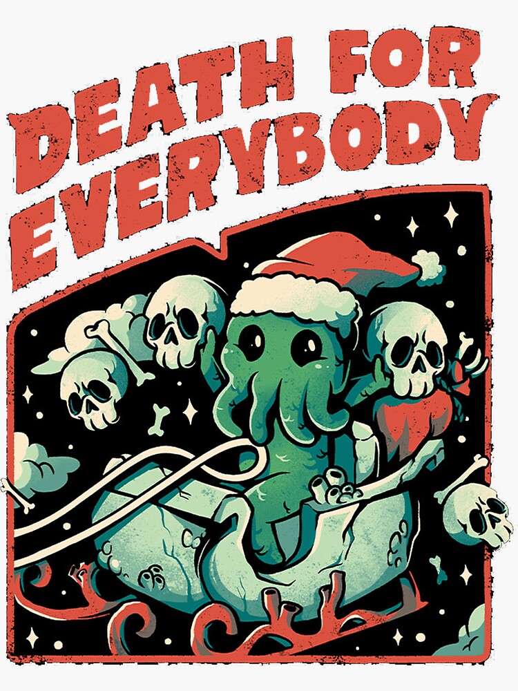 "Death for everybody" Sticker for Sale by Dargiula | Redbubble