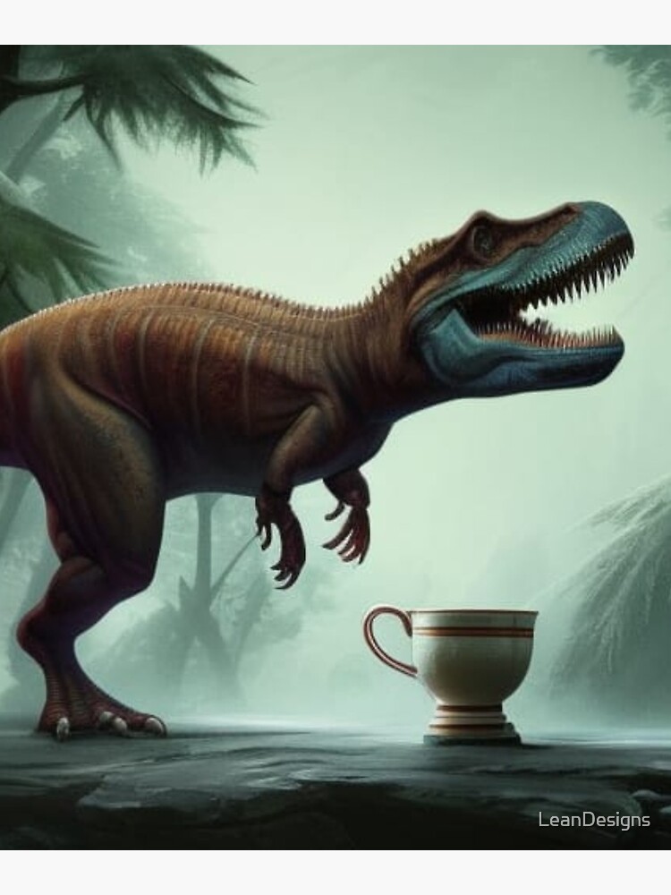 "Monster T-rex. Tea Rex" Poster for Sale by LeanDesigns | Redbubble