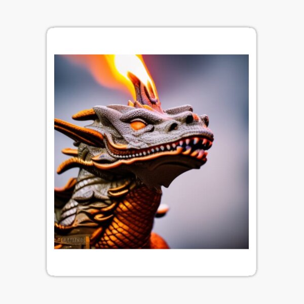 "Fire Dragon. Very Cool Dragons" Sticker for Sale by LeanDesigns ...