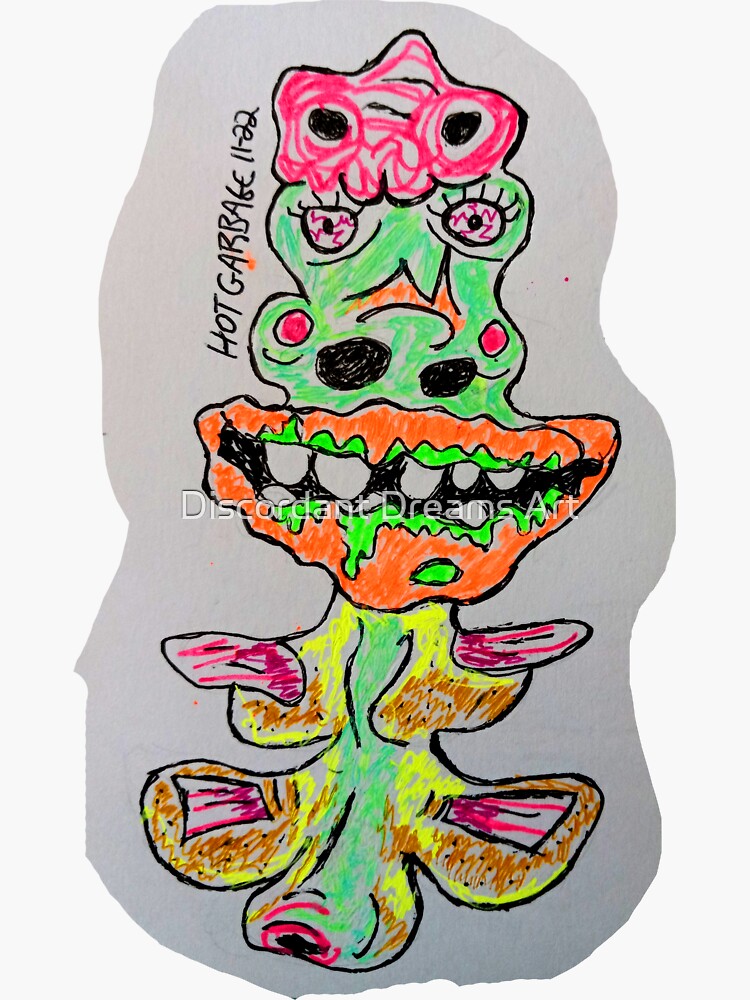 "Creature 13" Sticker for Sale by DiscordDreams | Redbubble