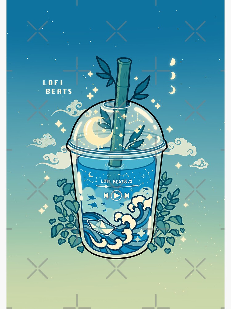 "lofi boba" Spiral Notebook for Sale by freshbobatae | Redbubble