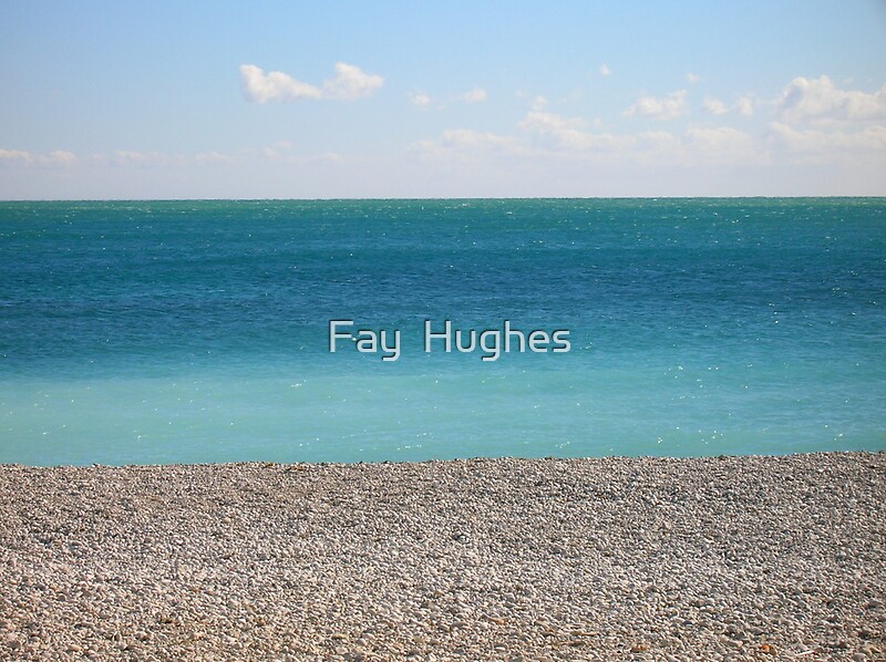 "Clear blue sea" by Fay Hughes | Redbubble