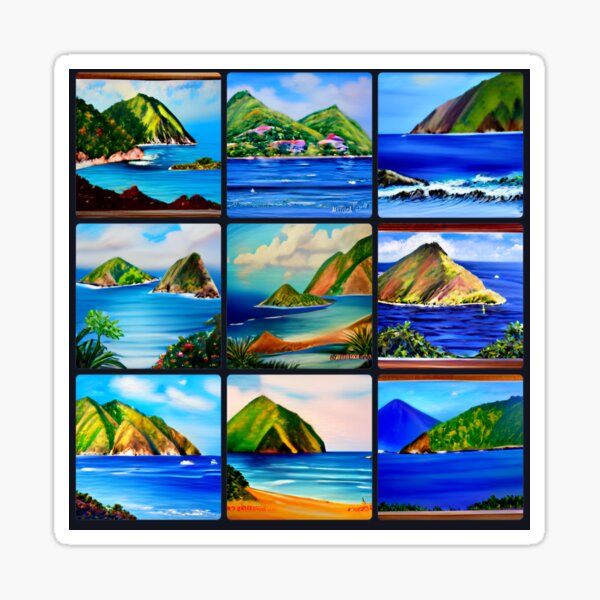 "Saba Islands art" Sticker for Sale by CinderPress | Redbubble