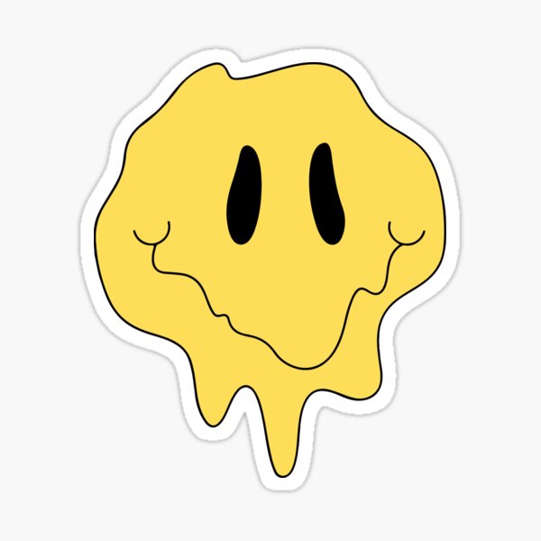 "Drew Happy Face" Sticker for Sale by badrnacirishope | Redbubble