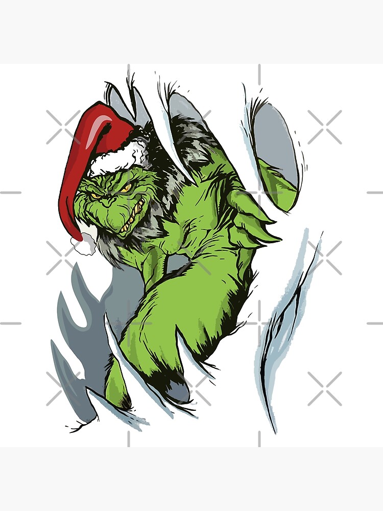 "Evil Grinch" Poster for Sale by MalteseArtist | Redbubble