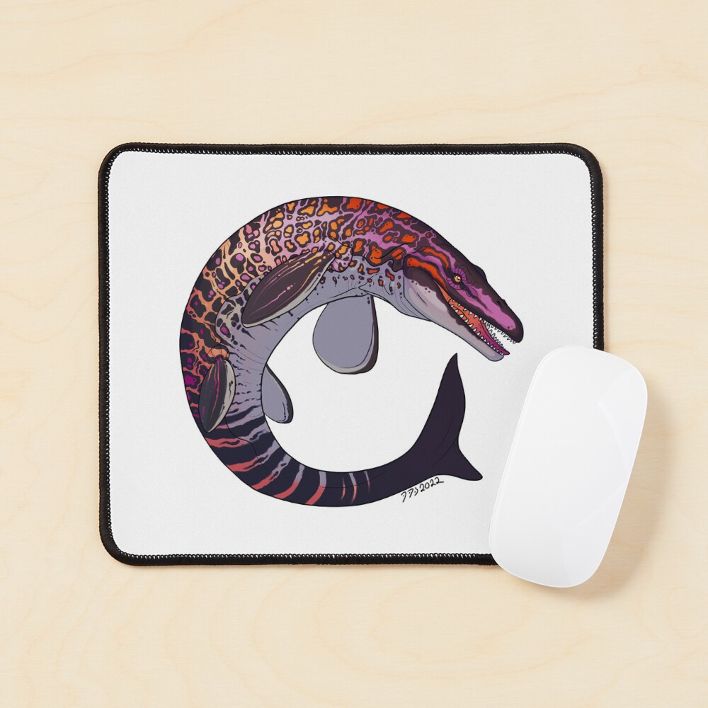 "Lesbian Mosasaur" Sticker for Sale by DraakArt | Redbubble