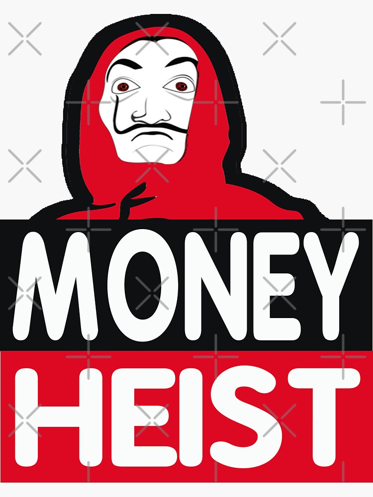 "money heist" Sticker for Sale by boyzid | Redbubble