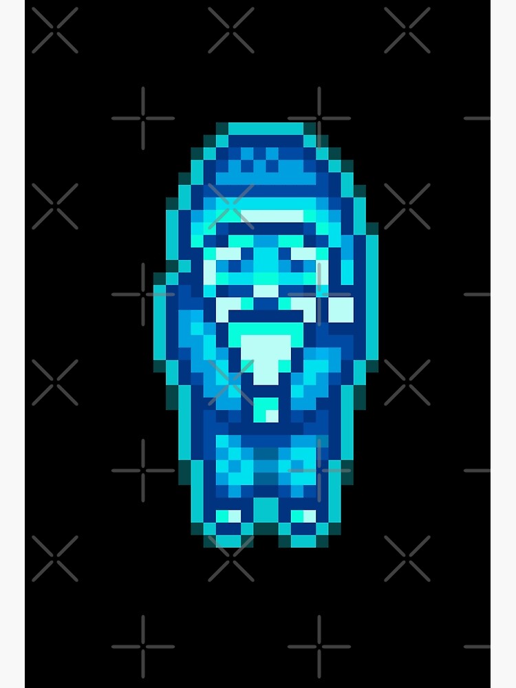 "Stardew Valley Grandpa Ghost" Poster for Sale by aiya-pixels | Redbubble