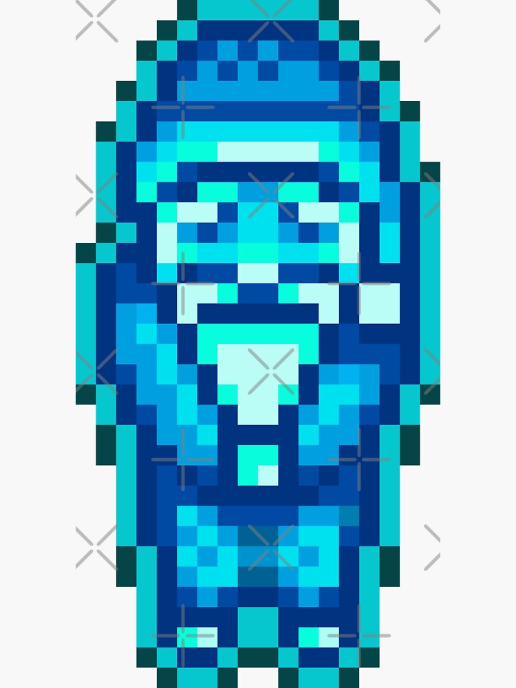 "Stardew Valley Grandpa Ghost" Sticker for Sale by aiya-pixels | Redbubble
